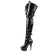 DELIGHT-3028 6" Heel Black Stretch Patent Pole Dancer Boots – Pole ...
