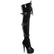 DELIGHT-3028 6" Heel Black Stretch Patent Pole Dancer Boots – Pole ...