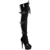 DELIGHT-3028 6" Heel Black Stretch Patent Pole Dancer Boots – Pole ...